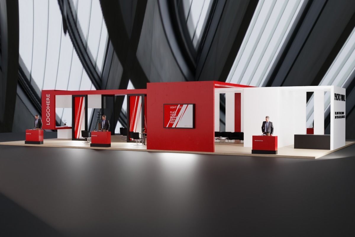 Exhibit design pavilion lux 3D model 3D model | CGTrader
