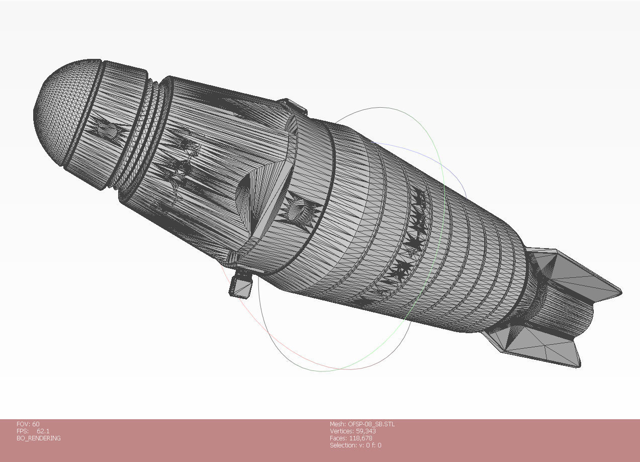 OFSP high-explosive aircraft bombs for UAVs 3D model | CGTrader