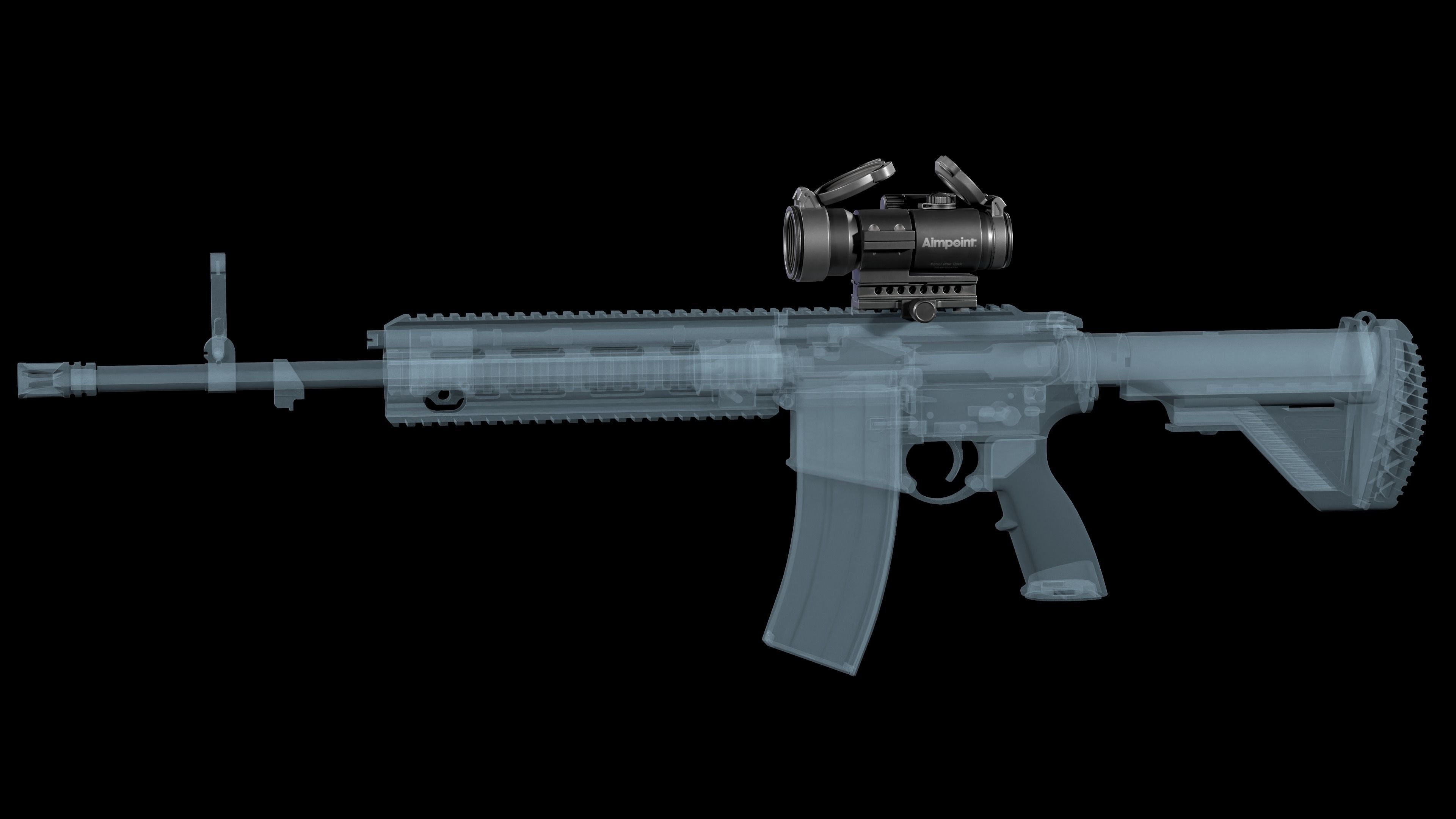 3D model Red Dot Reflex Sight Aimpoint PRO VR / AR / low-poly | CGTrader