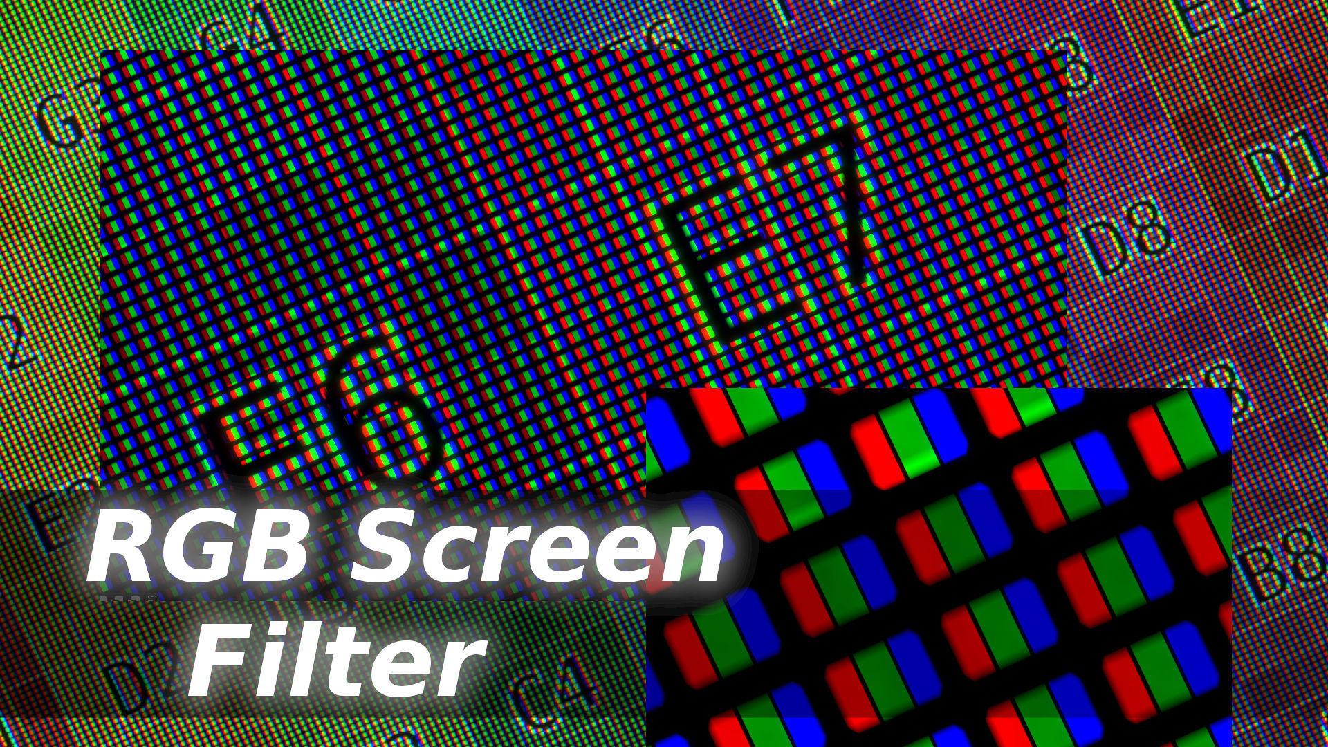 RGB Screen Filter - Texture level 3D model | CGTrader