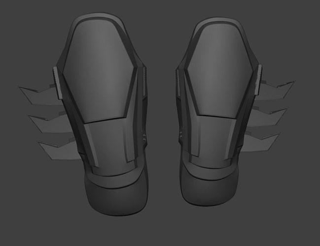 Batman Arkham Origins Inspired gauntlets cosplay 3D model 3D printable ...
