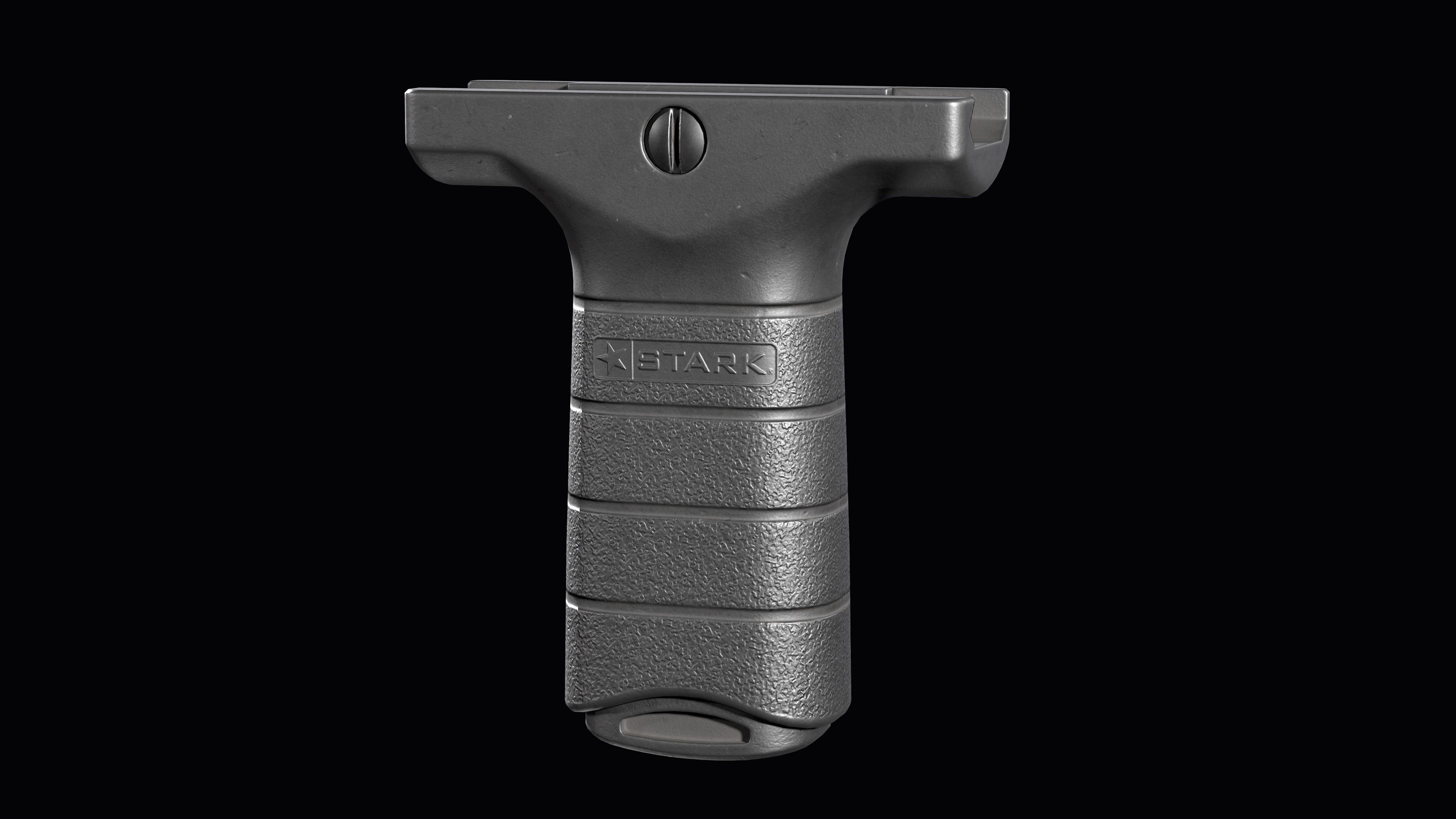 3D model Stark SE-3 short vertical forward grip VR / AR / low-poly ...