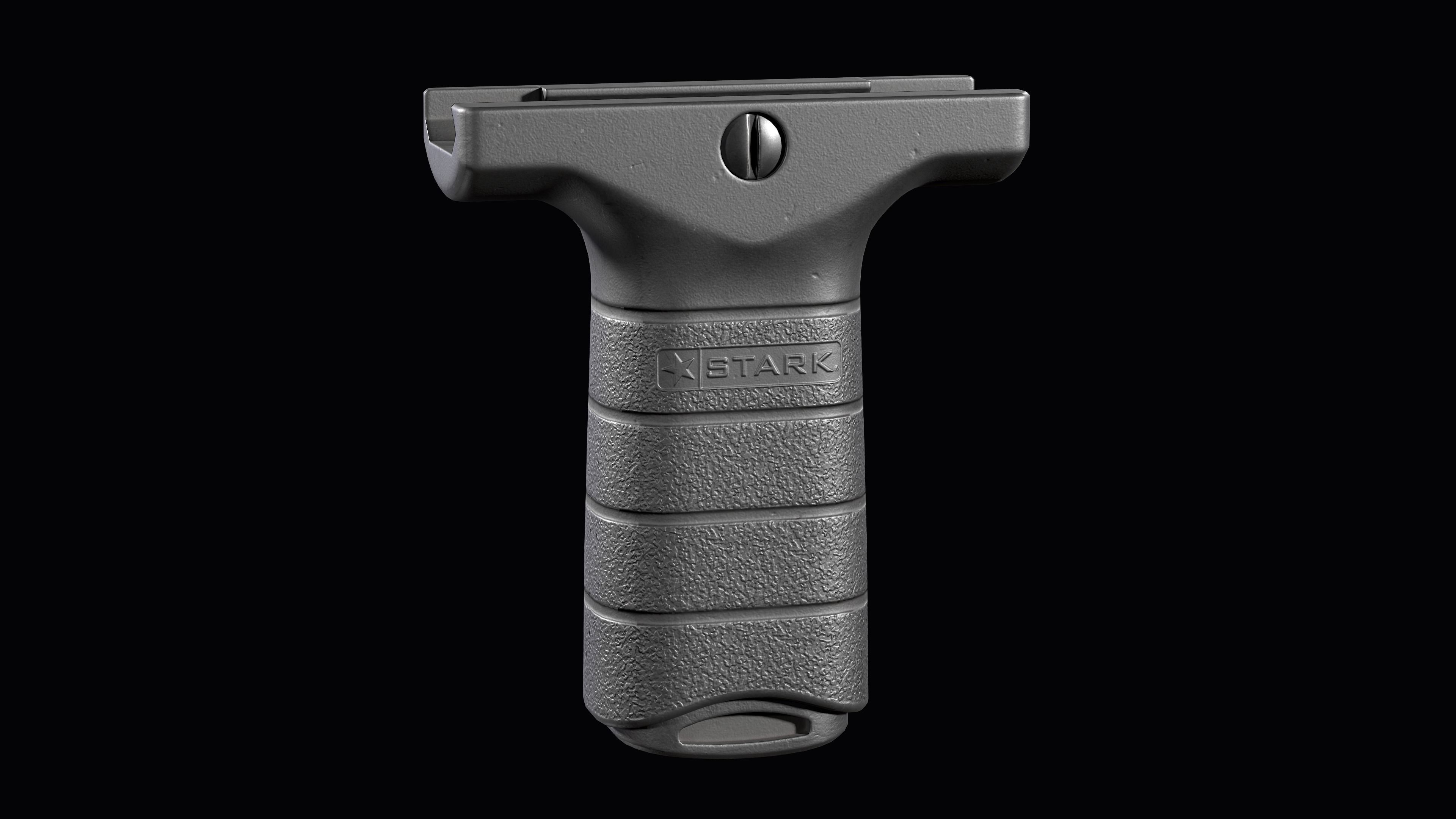 3D model Stark SE-3 short vertical forward grip VR / AR / low-poly ...