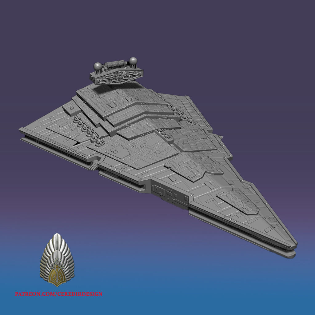 Admiral Thrawn Chimaera Star Destroyer Ahsoka 3d digital dl 3D model 3D ...
