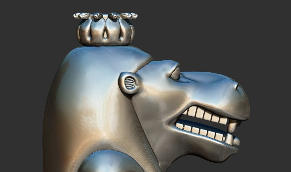 Taweret ancient Egyptian hippo goddess 3d printable model 3D model 3D ...