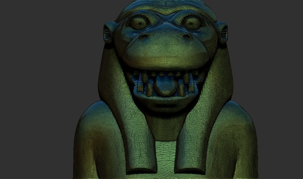 Taweret ancient Egyptian hippo goddess 3d printable model 3D model 3D ...