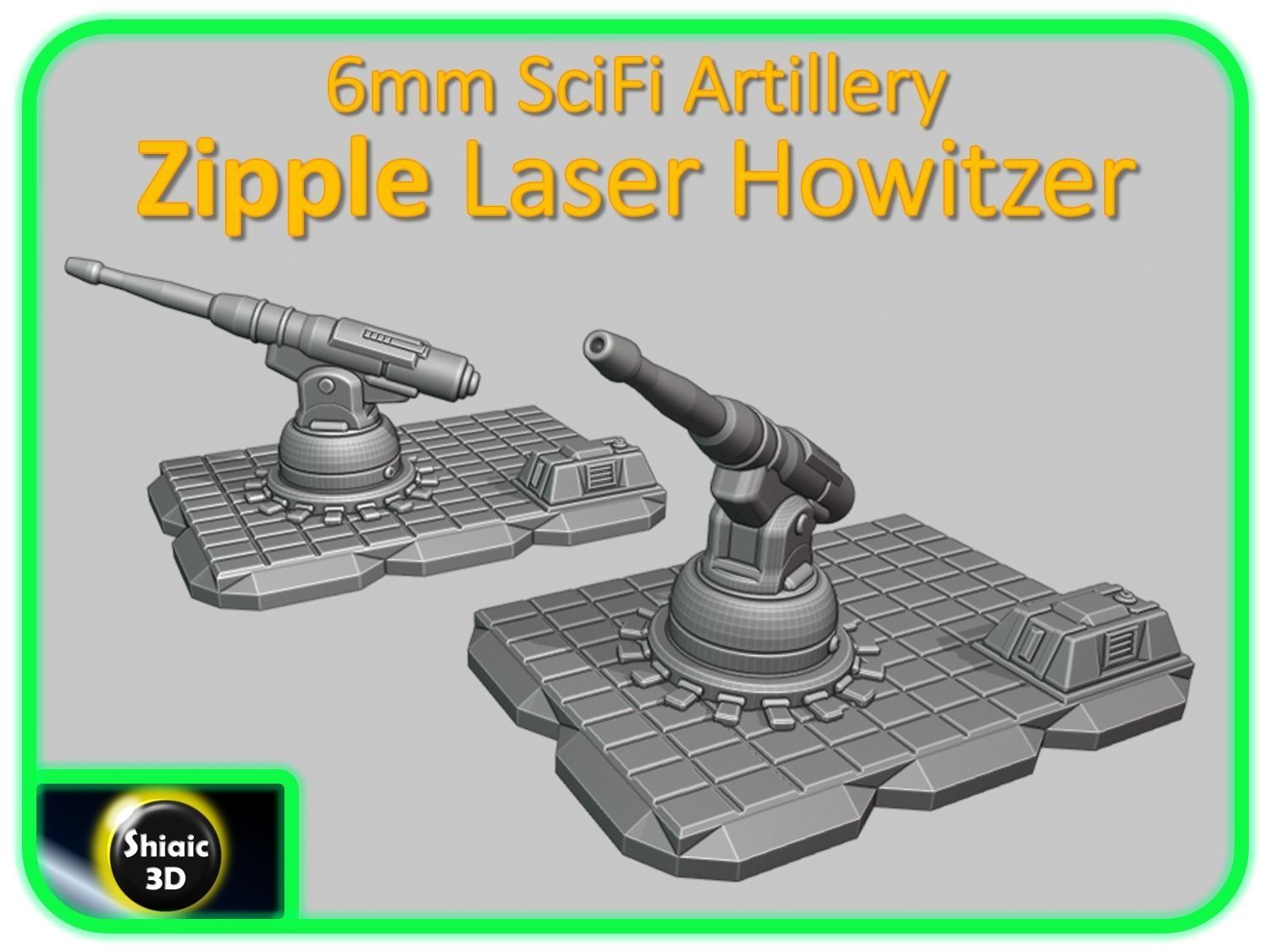 SciFi Artillery - Zipple Laser Howitzer 3D model 3D printable | CGTrader