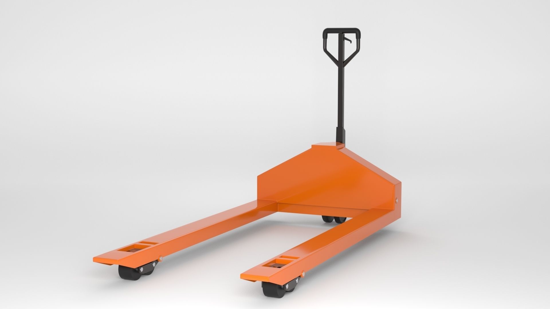 3d Model Pallet Loader Industrial Hand Brake Pallet Jack Vr Ar Low
