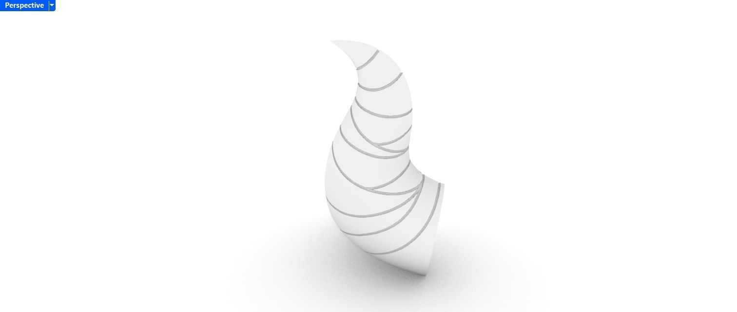 Vermeil in Gold Vermeil Horns 3D model 3D printable | CGTrader