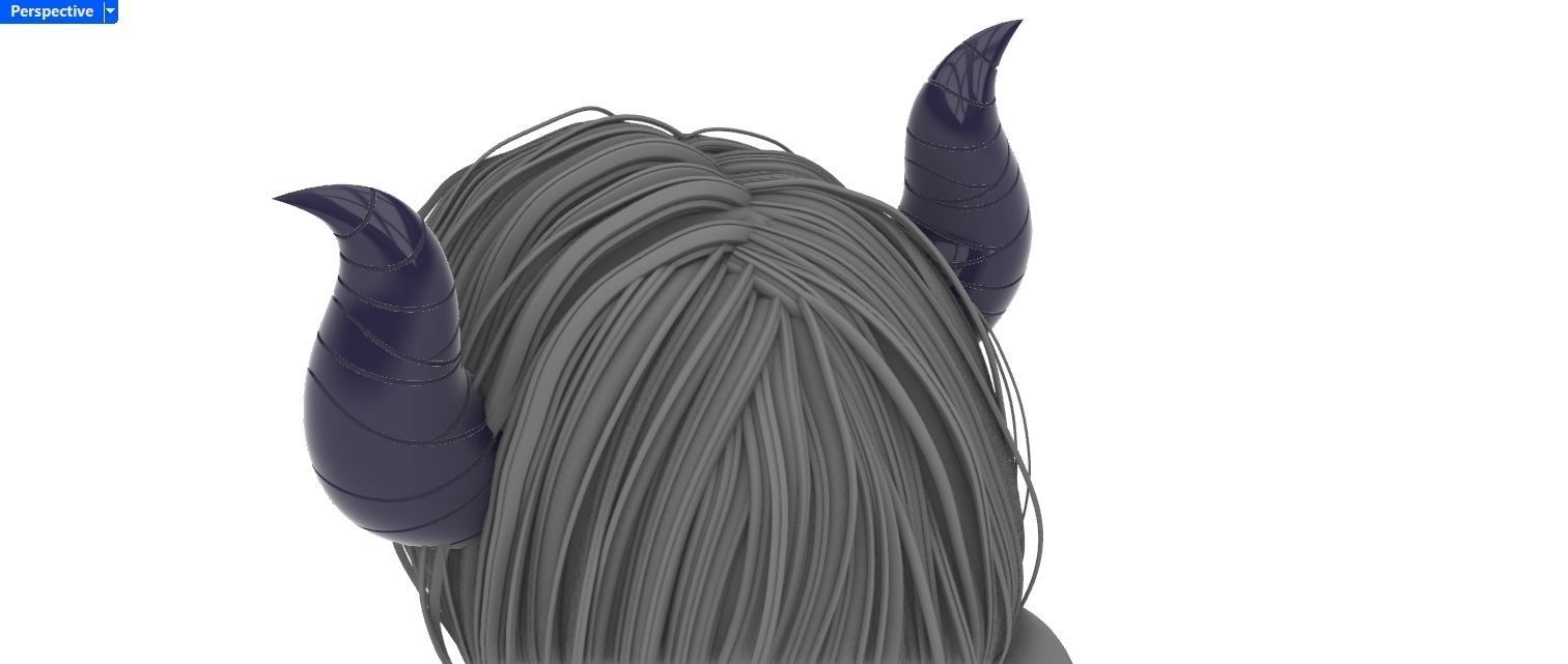 Vermeil in Gold Vermeil Horns 3D model 3D printable | CGTrader