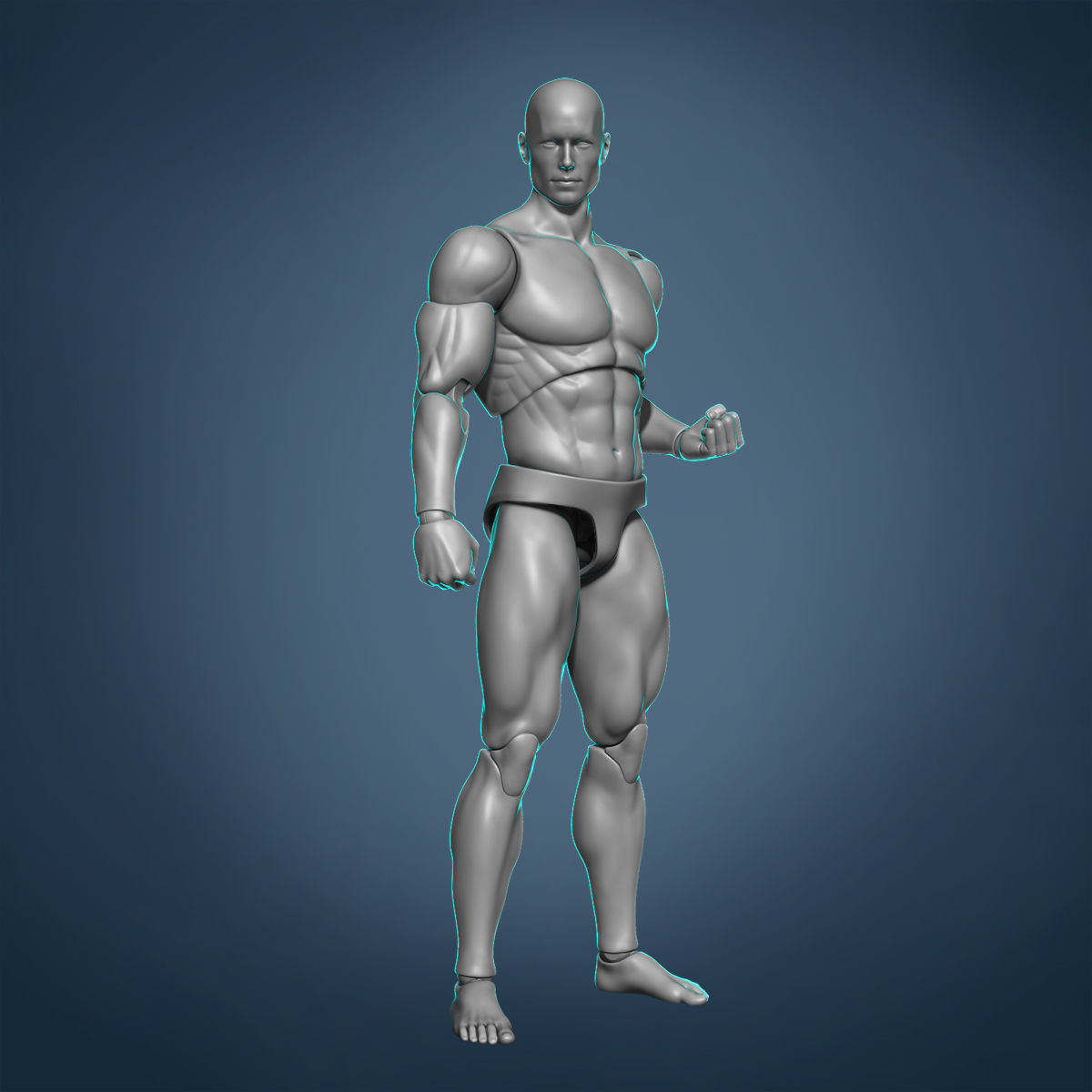 Articulated Action Figure v2 3D model 3D printable | CGTrader
