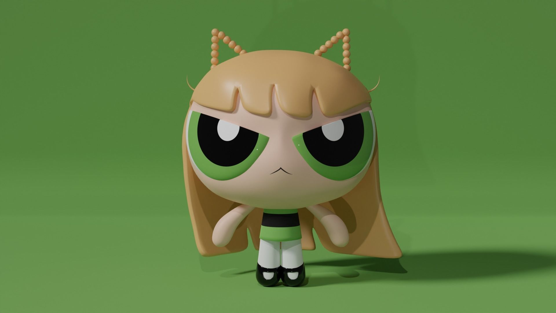 Powerpuff Girls - New Jeans Haerin Low-poly 3D model 3D model | CGTrader