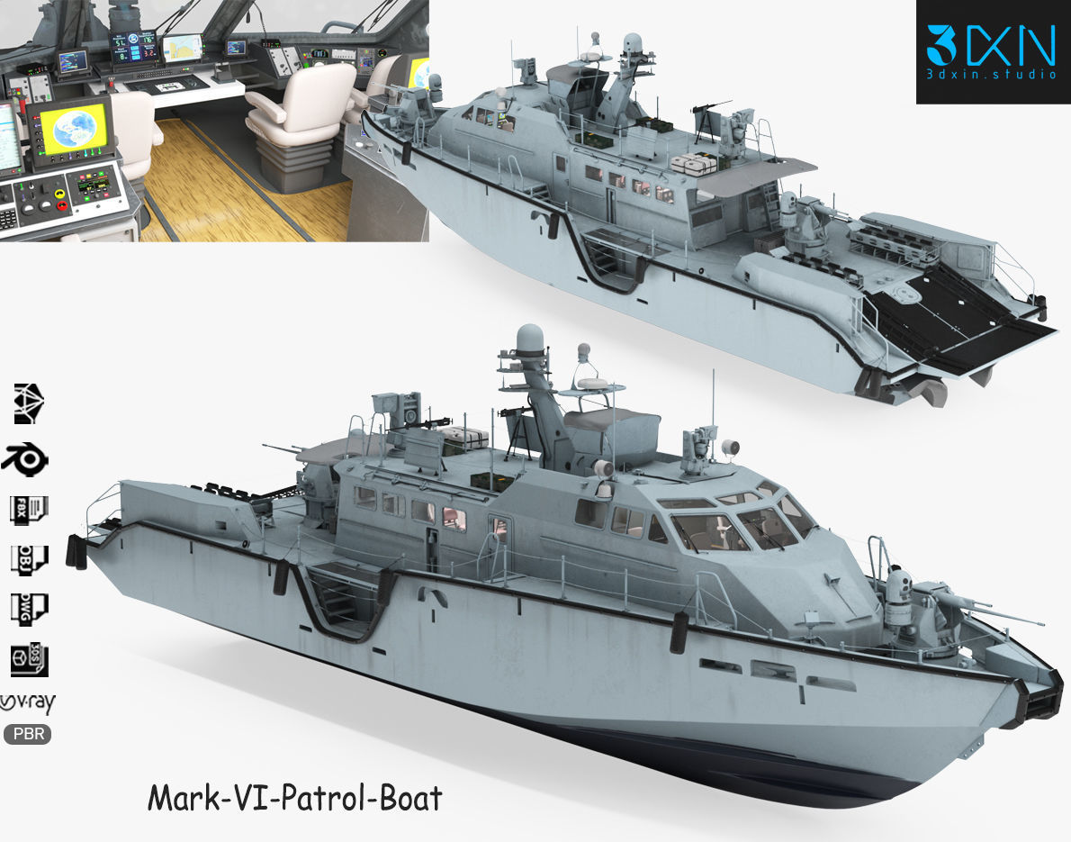 Mark VI Patrol Boat 3D model | CGTrader