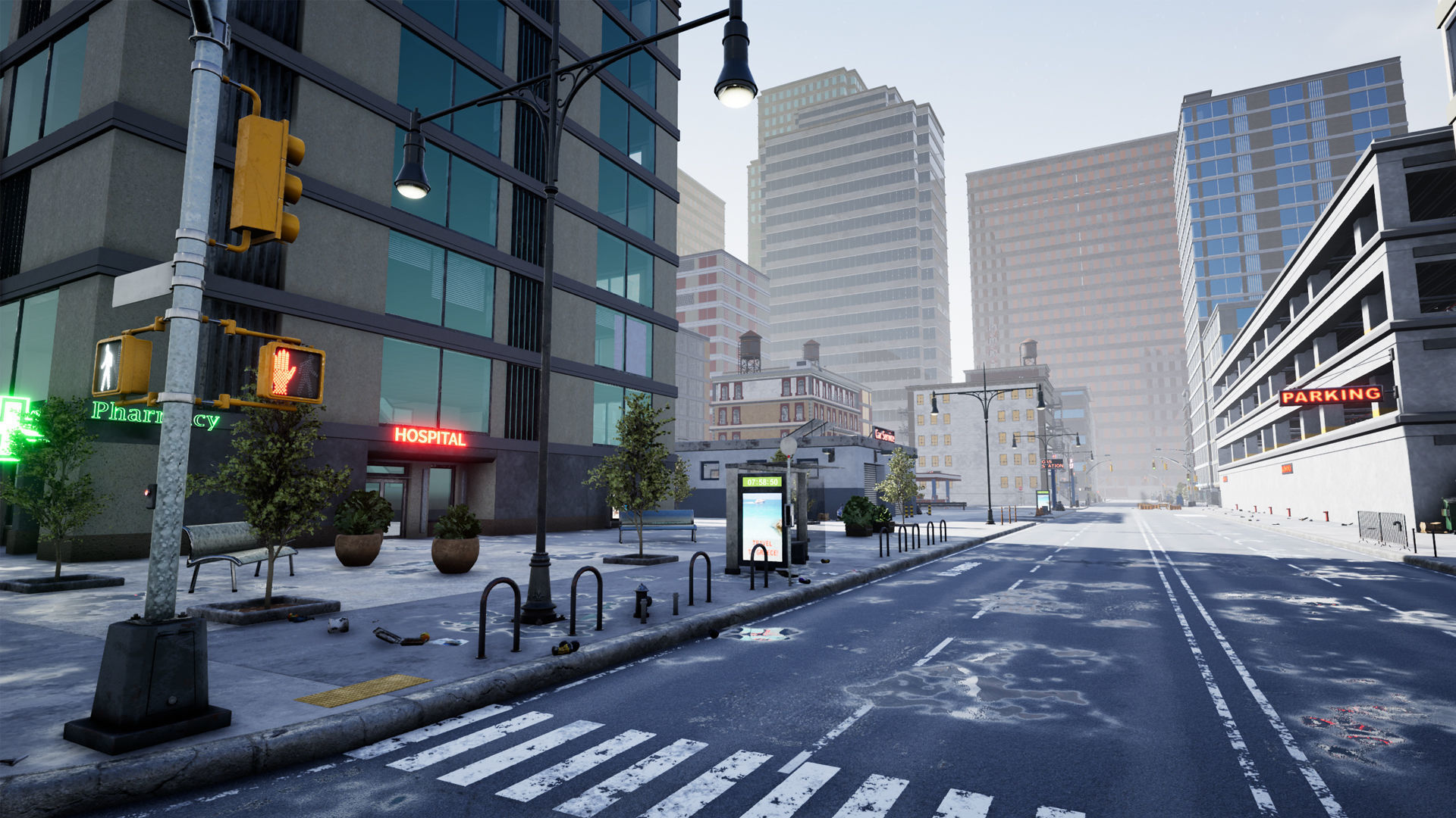 3D model Complete city asset pack for Unity and Unreal game engines VR ...