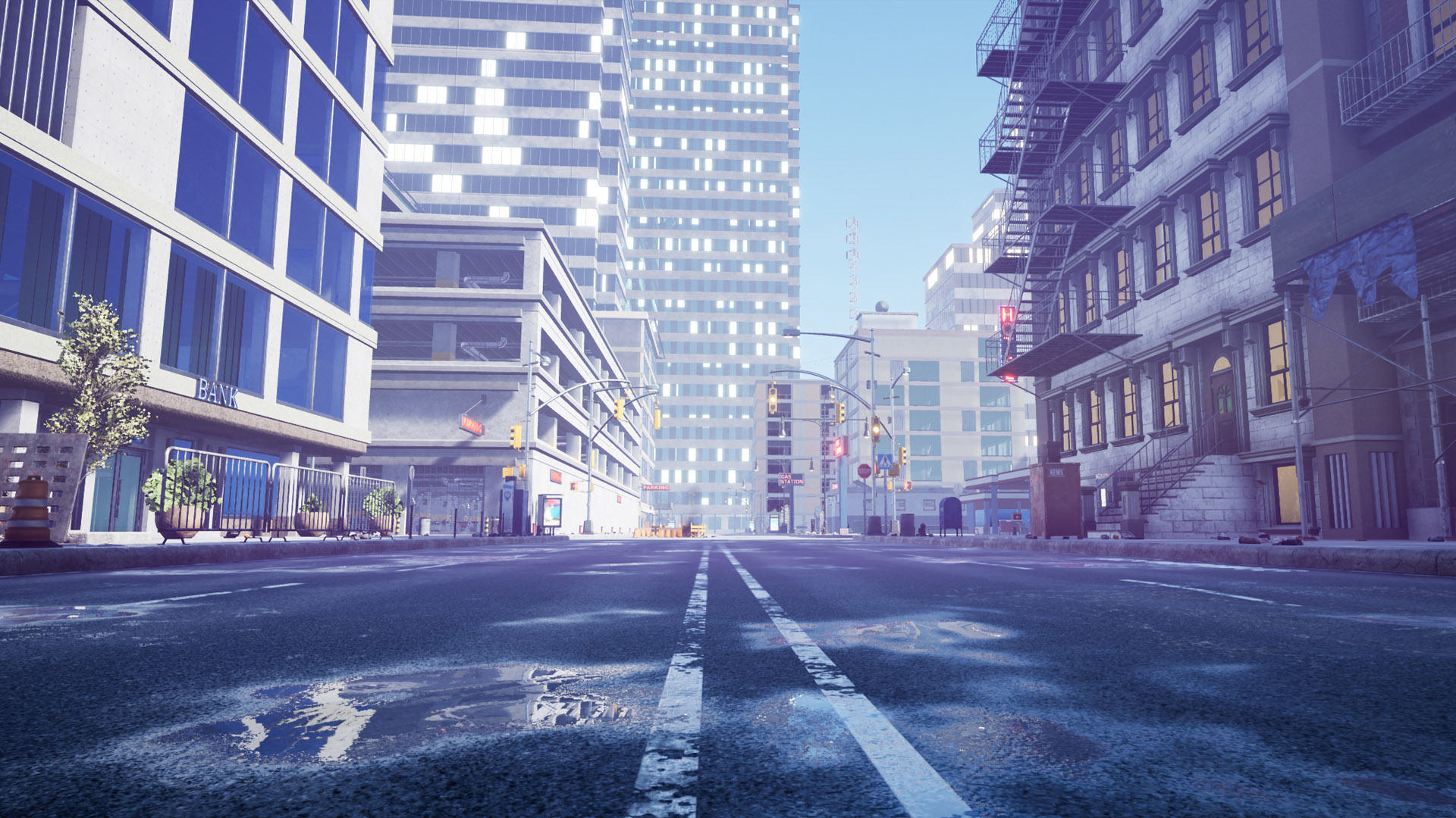 3D model Complete city asset pack for Unity and Unreal game engines VR ...