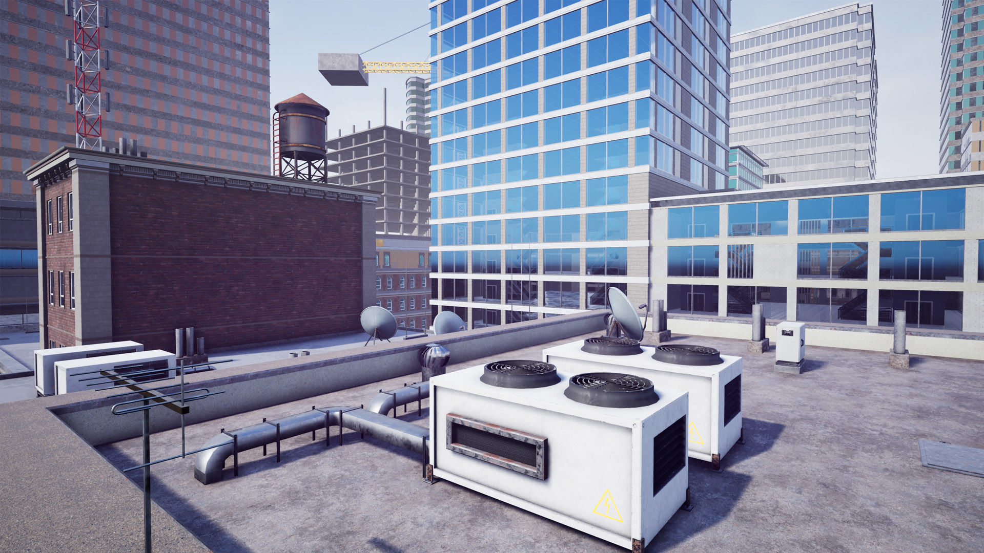 3D model Complete city asset pack for Unity and Unreal game engines VR / AR / low-poly | CGTrader