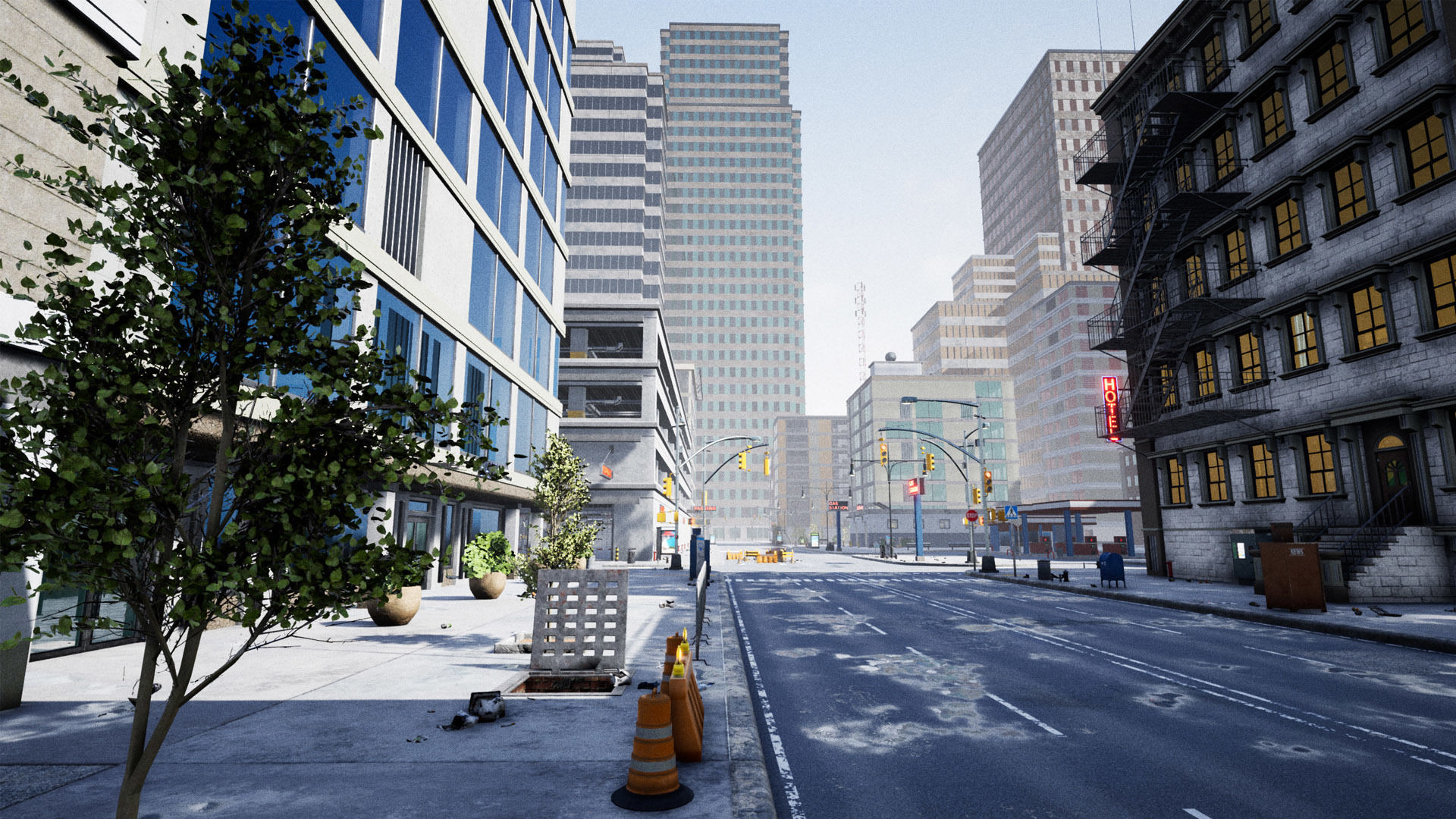 3D model Complete city asset pack for Unity and Unreal game engines VR / AR / low-poly | CGTrader