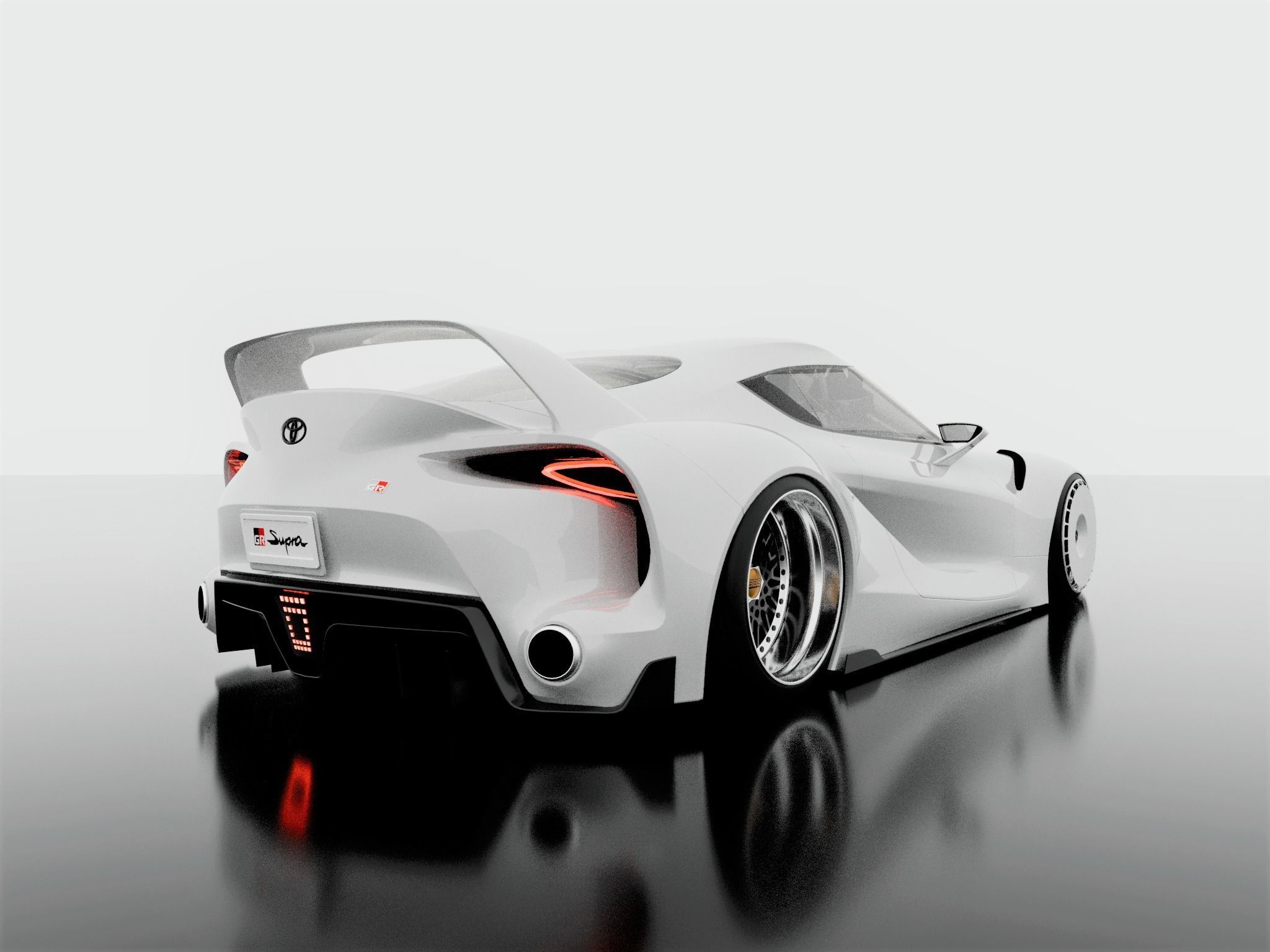 custom toyota supra mk5 3D model | CGTrader