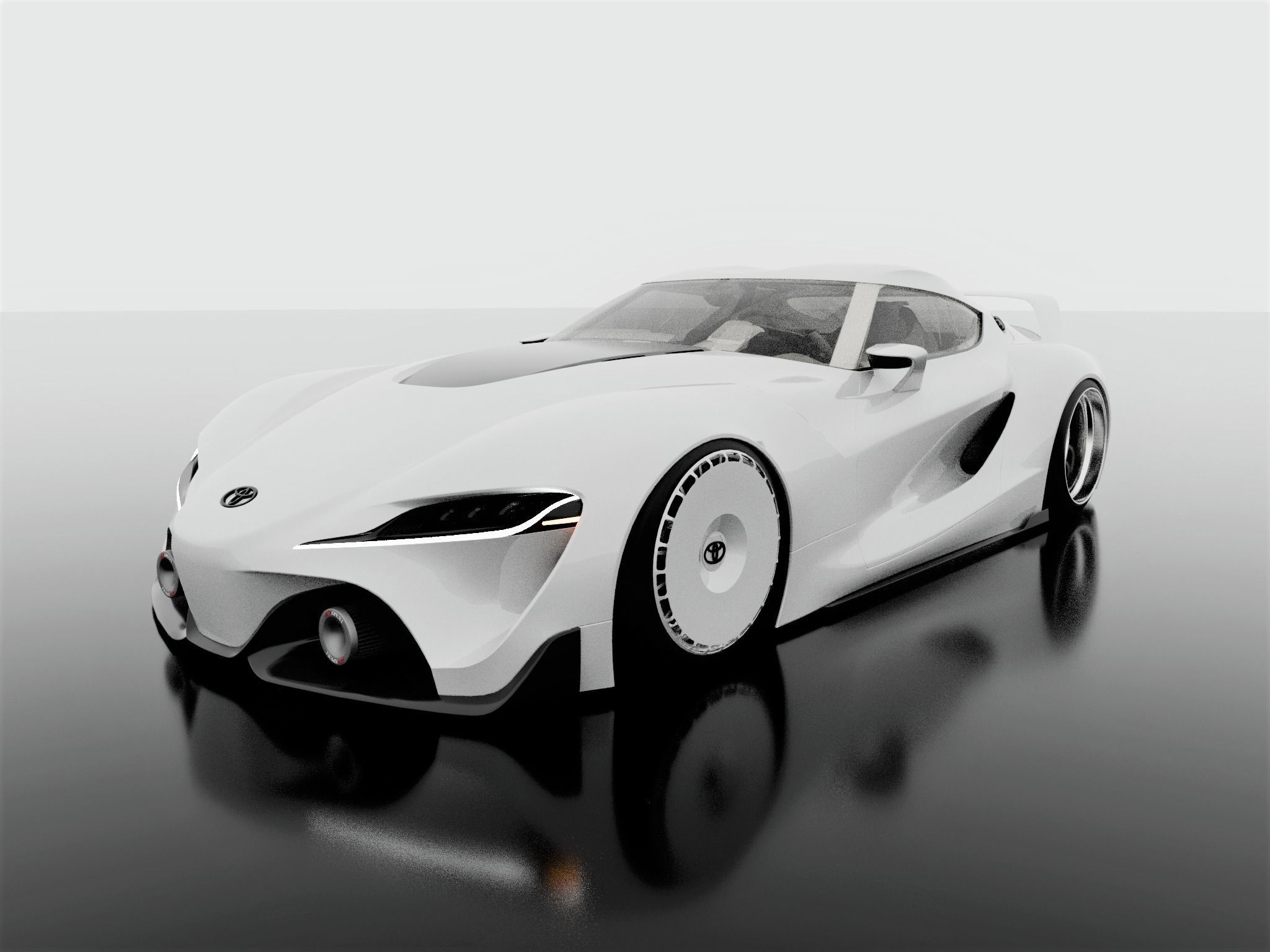 custom toyota supra mk5 3D model | CGTrader