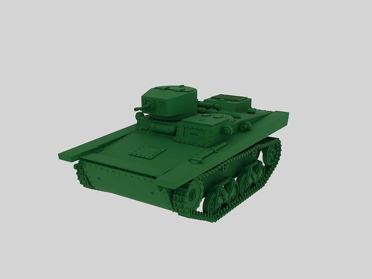 Soviet light tank T 37A 3D model 3D printable | CGTrader
