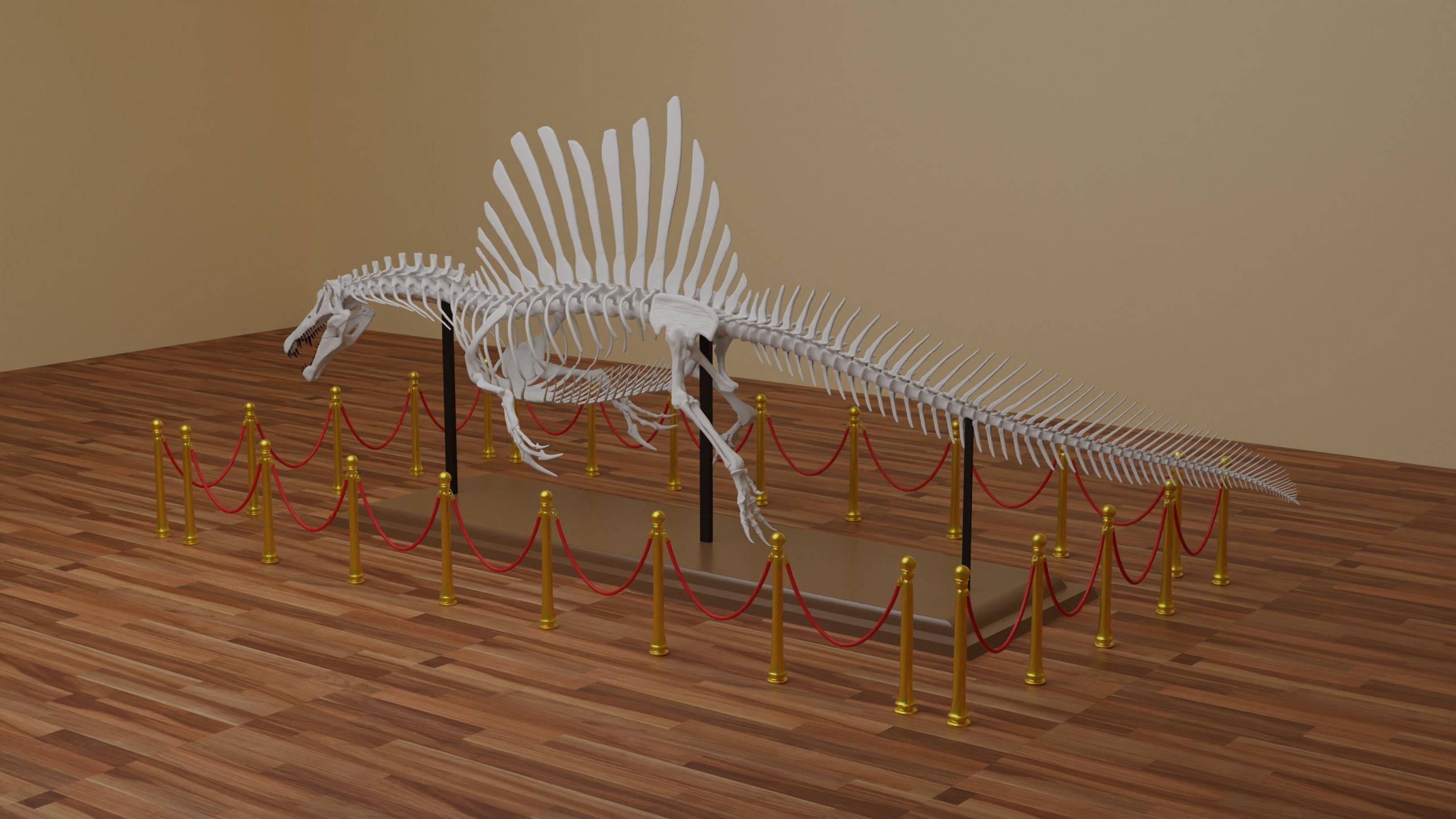 SPINOSAURUS SKELETON MODEL 3D PRINT 3D model 3D printable | CGTrader