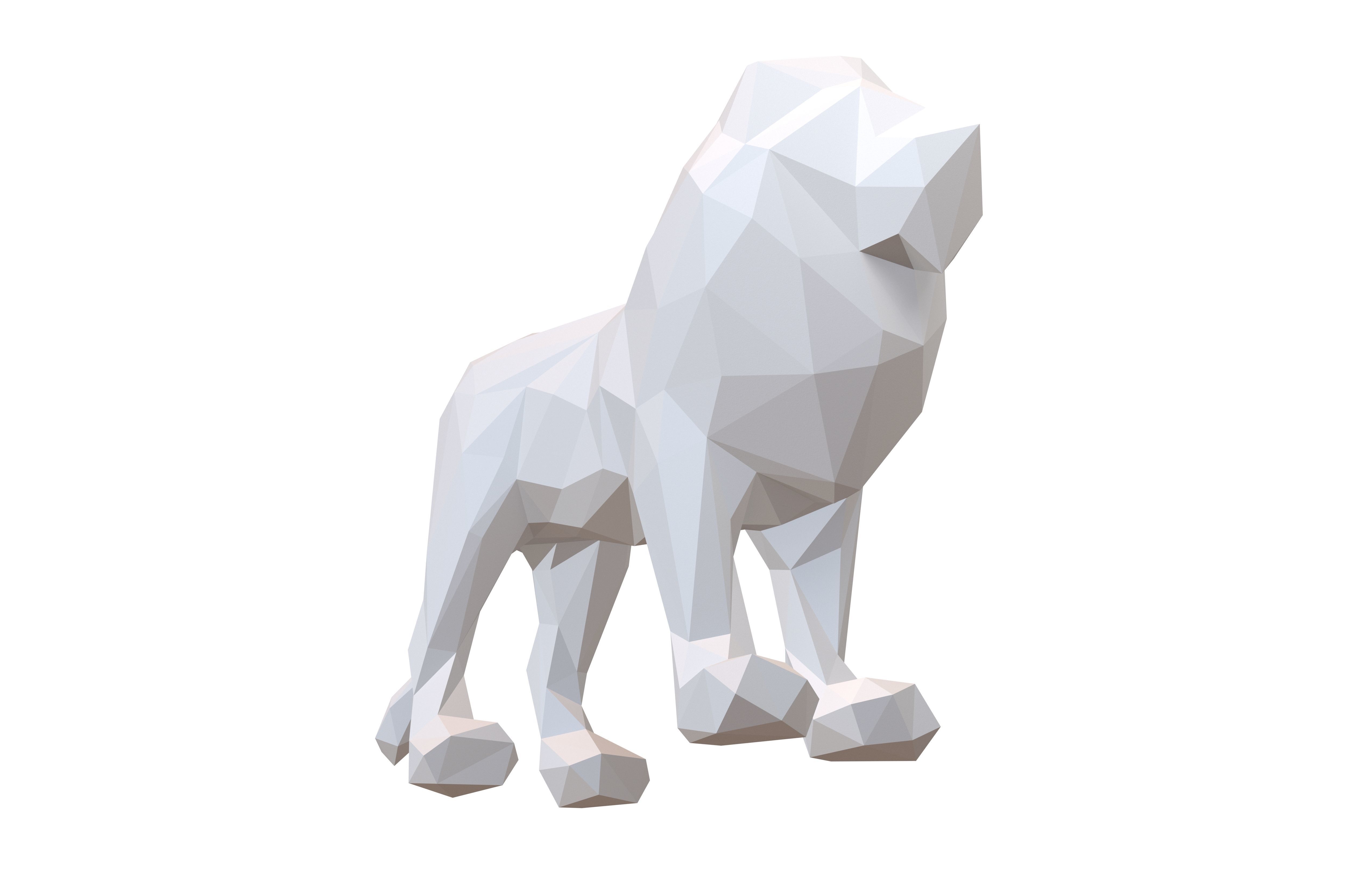 3D model Styled Lion v1 001 VR / AR / low-poly | CGTrader