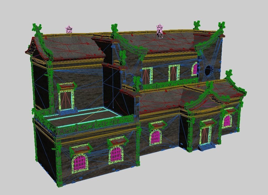 3D model Brick wall structure house VR / AR / low-poly | CGTrader