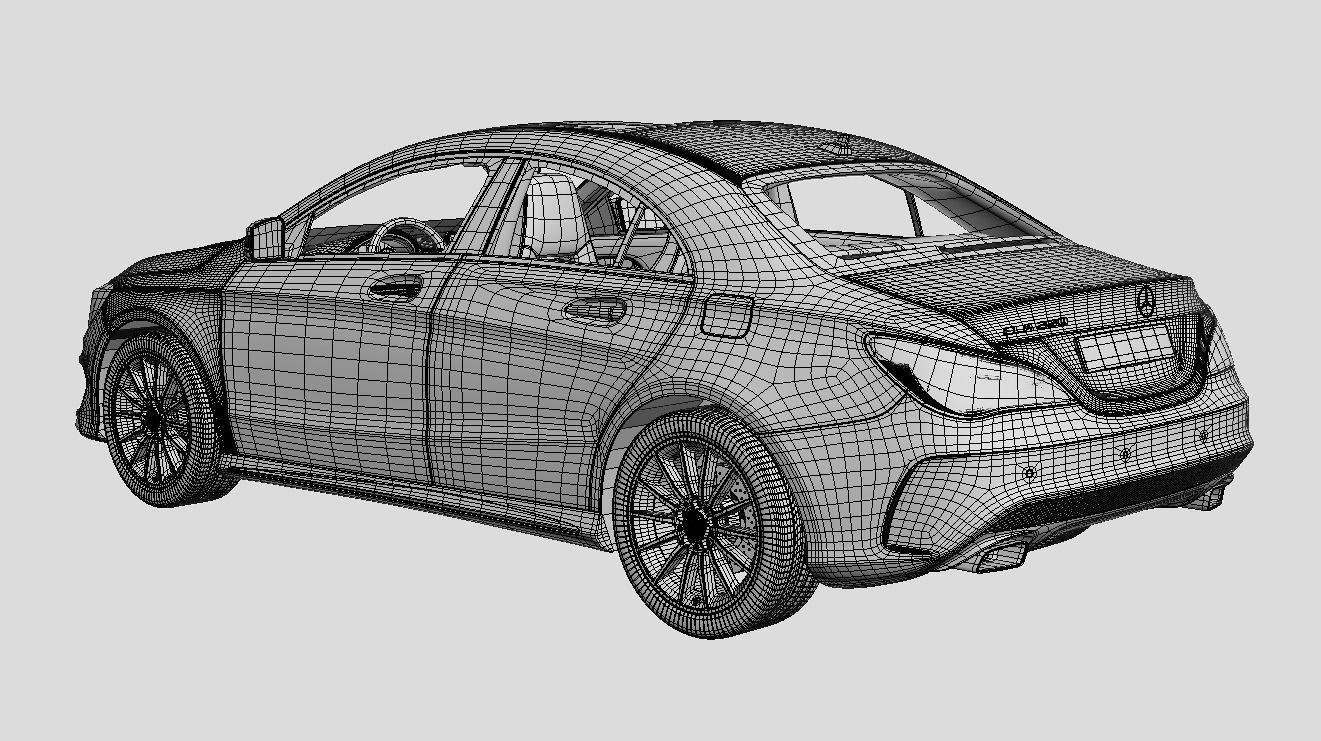 Mercedes Benz CLA Class AMG 3D model 3D model | CGTrader