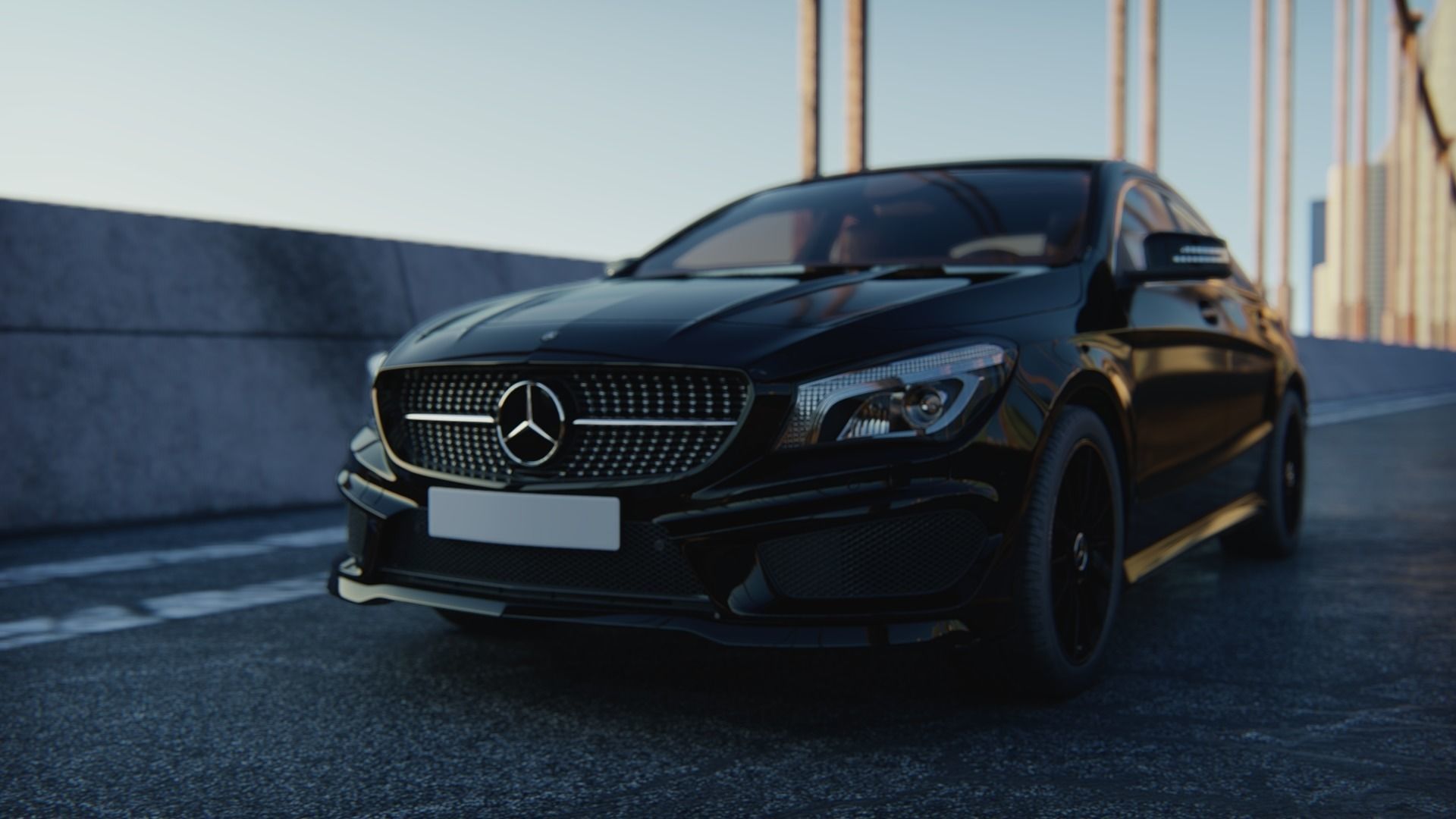 Mercedes Benz CLA Class AMG 3D model 3D model | CGTrader
