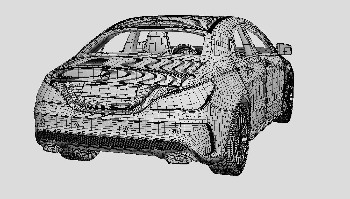 Mercedes Benz CLA Class AMG 3D model 3D model | CGTrader