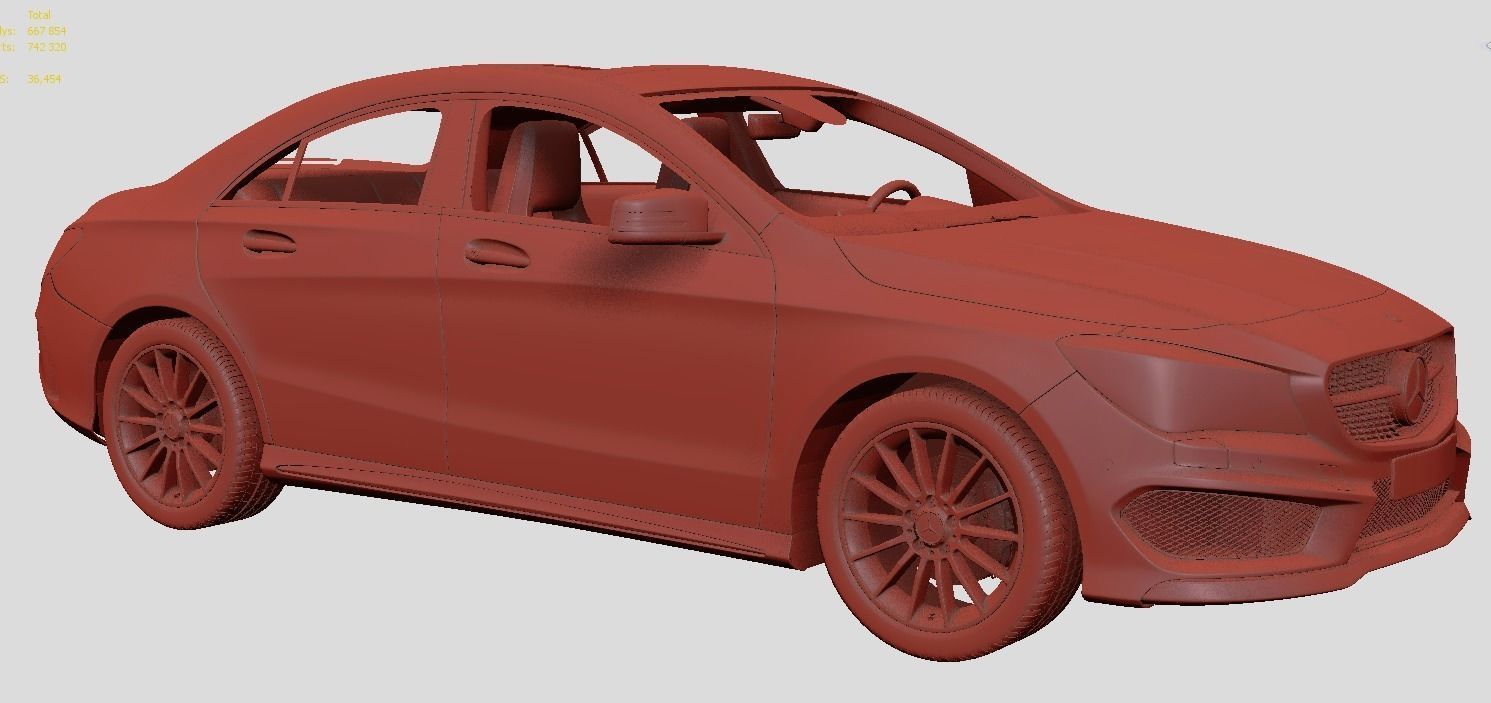 Mercedes Benz CLA Class AMG 3D model 3D model | CGTrader