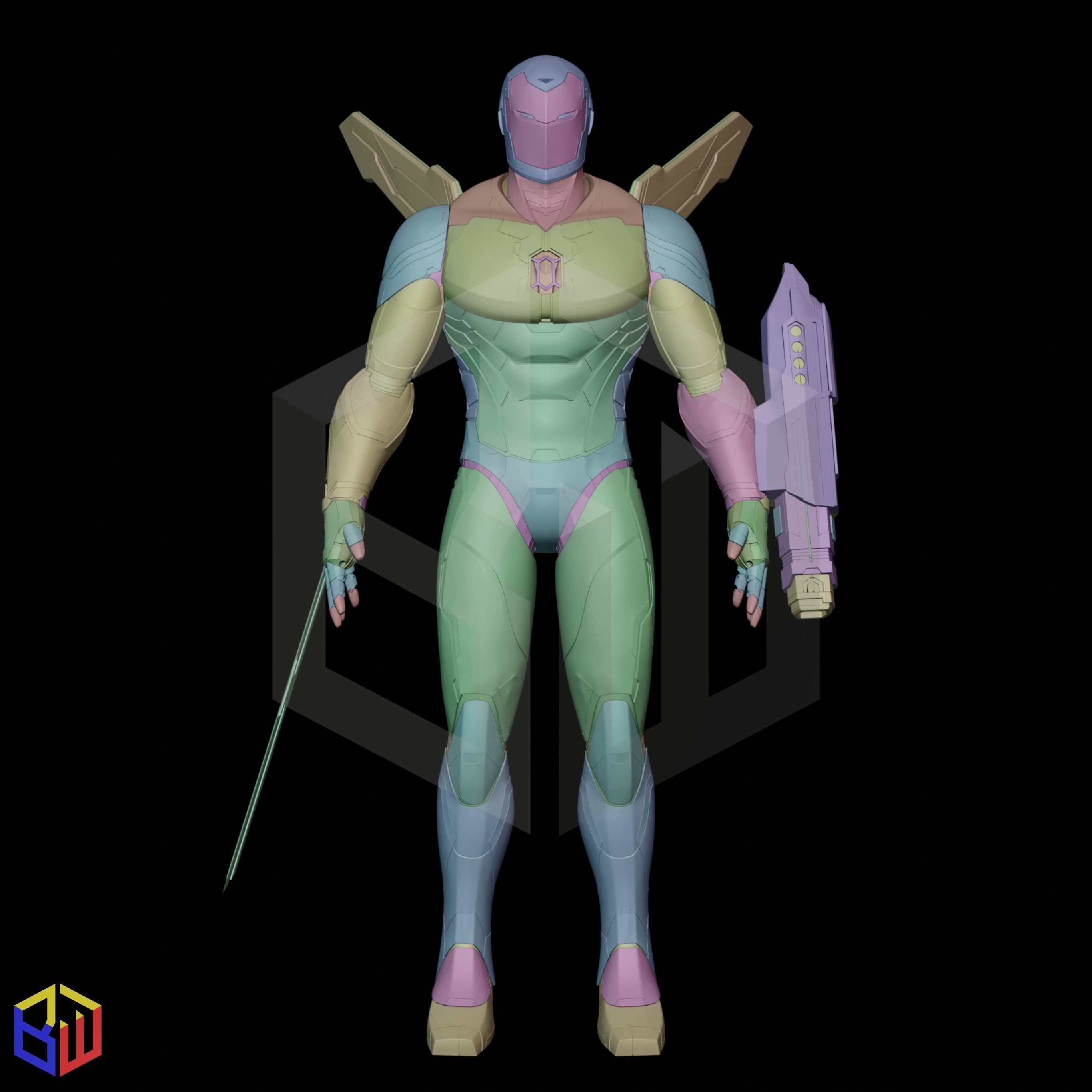 Iron Man Model 51 Prime Armor with Accessories 3D model 3D printable ...