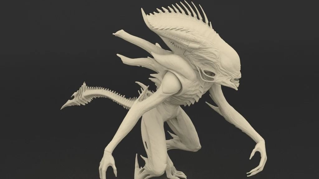 Xenomorph alien new design 3D model 3D printable | CGTrader