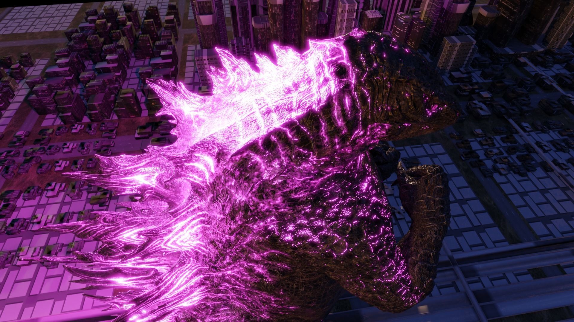 Godzilla 2024 3D model animated rigged | CGTrader