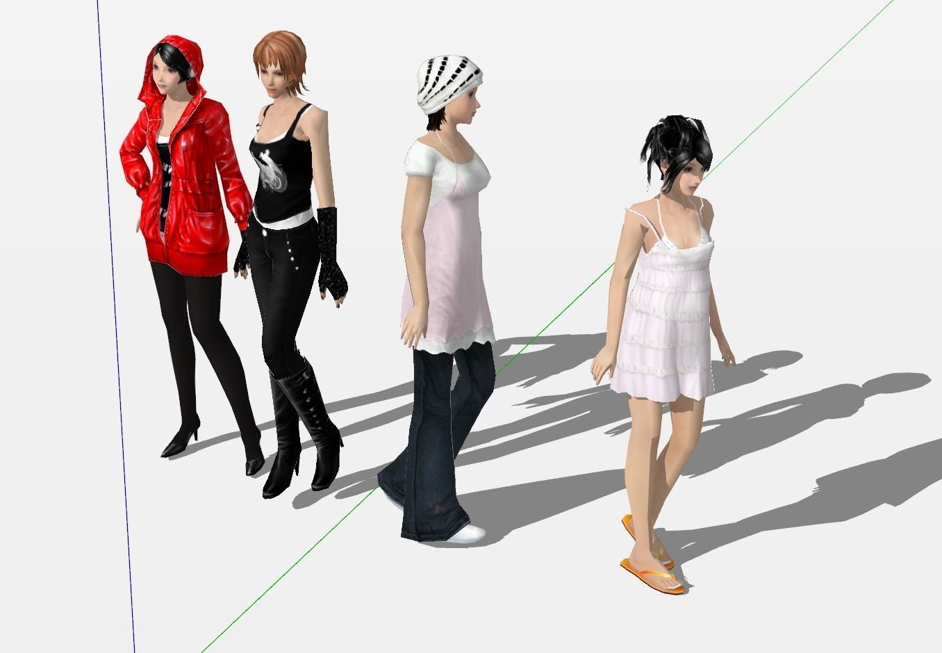 Citizens collection free VR / AR / low-poly 3D model rigged | CGTrader