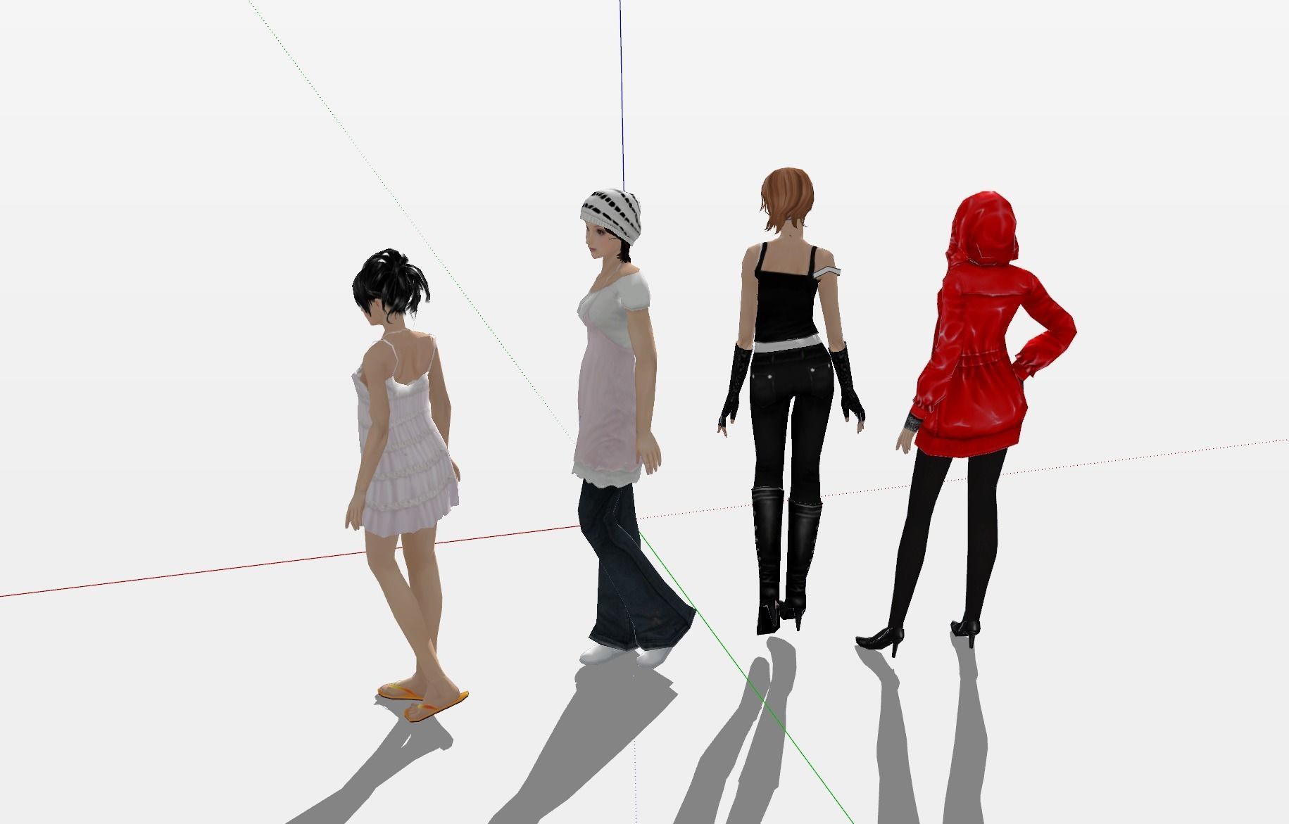 Citizens collection free VR / AR / low-poly 3D model rigged | CGTrader