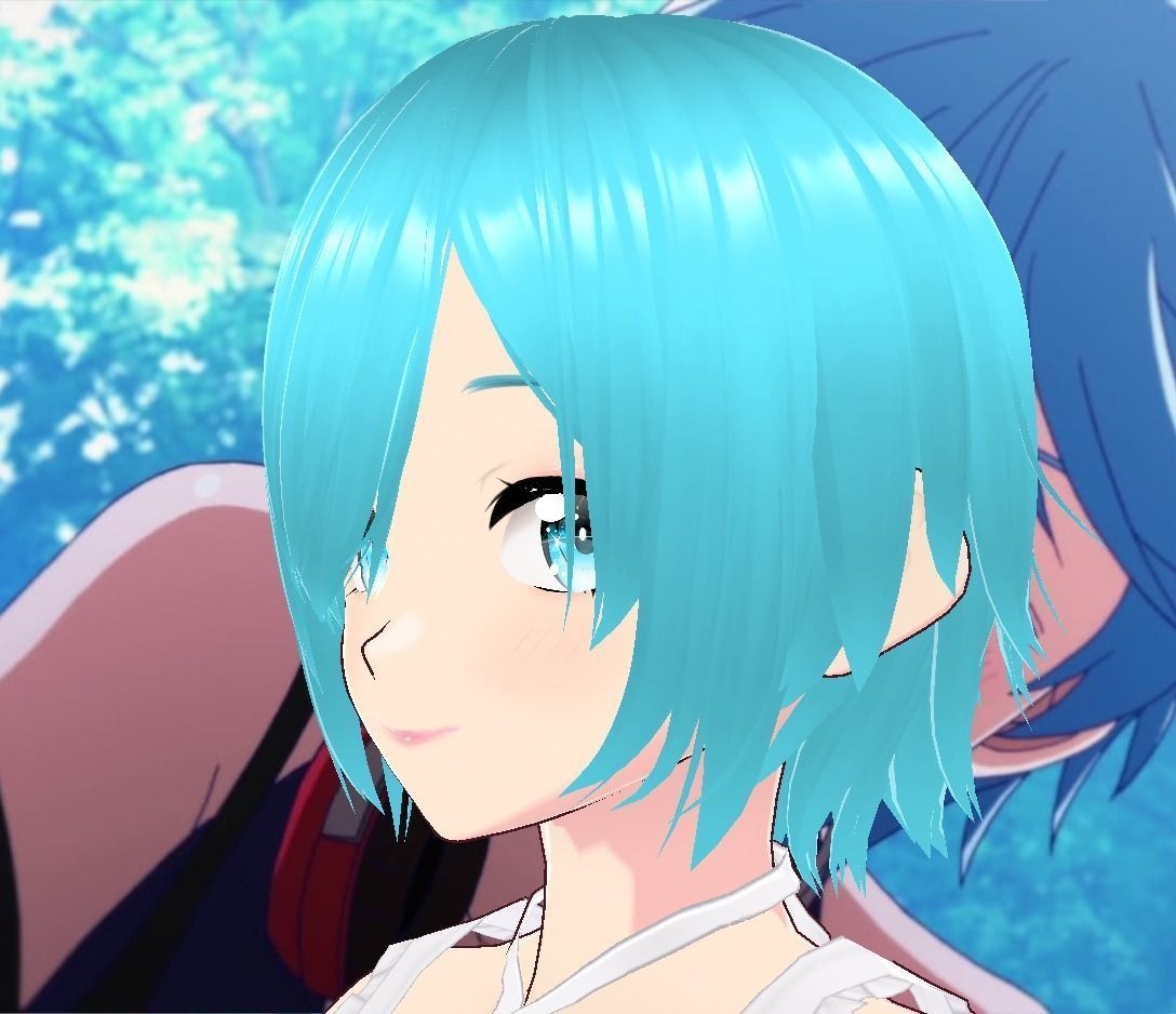 Fuuka Vtuber 3D vrm 3D model animated rigged | CGTrader