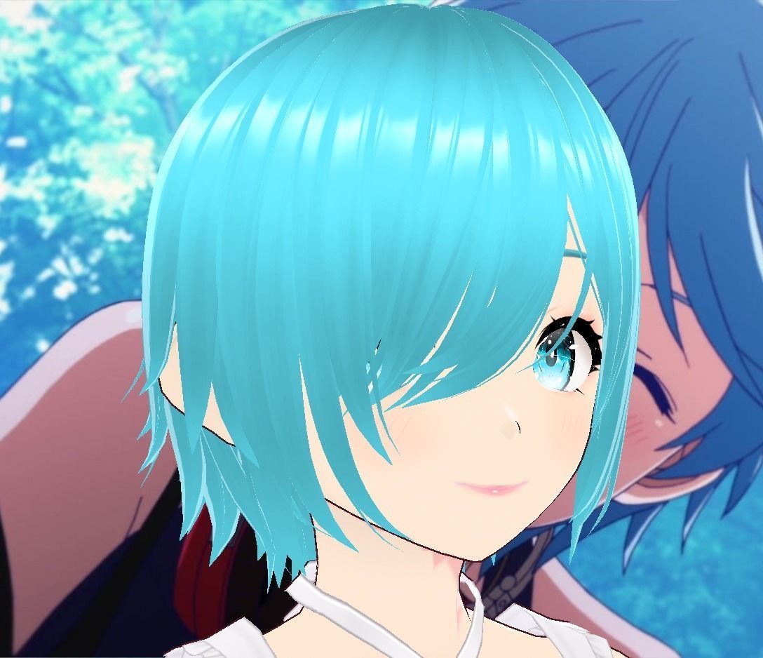 Fuuka Vtuber 3D vrm 3D model animated rigged | CGTrader