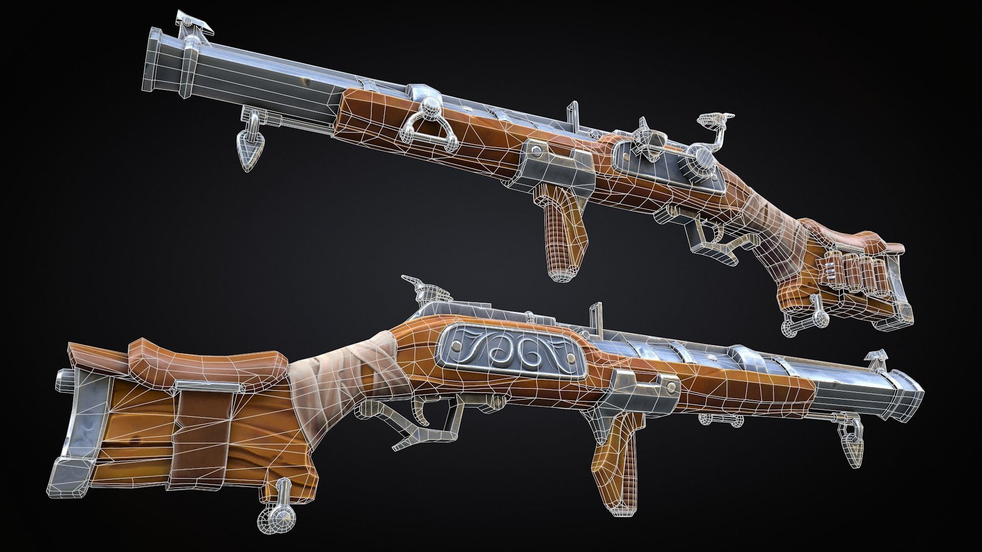 3D model Stylized Musket Blunderbuss Rifle VR / AR / low-poly | CGTrader