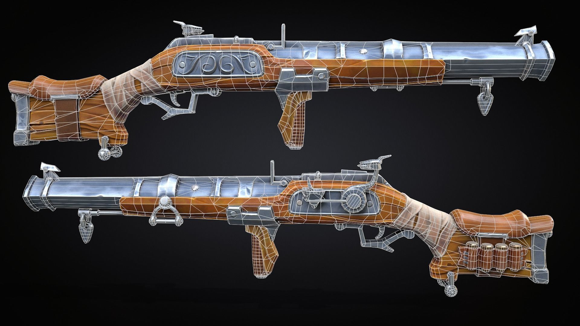 3D model Stylized Musket Blunderbuss Rifle VR / AR / low-poly | CGTrader