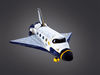 Cartooned space shuttle 3D model 3D printable | CGTrader