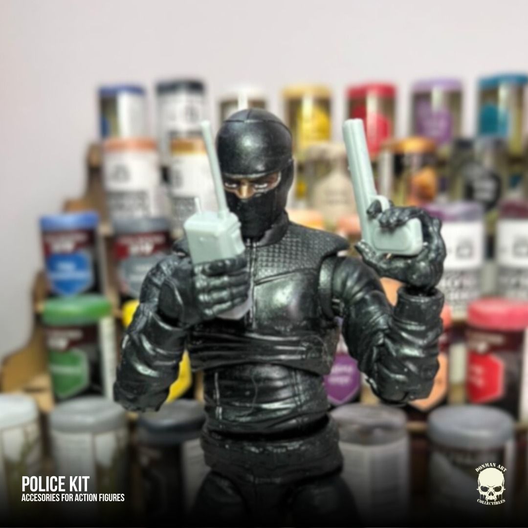 Police kit 3D printable files for Action Figures 3D model 3D printable ...