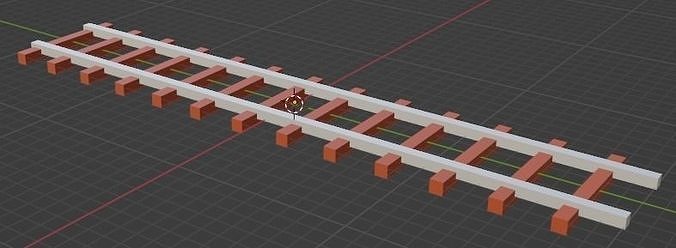 Lowpoly Rails free 3D model | CGTrader
