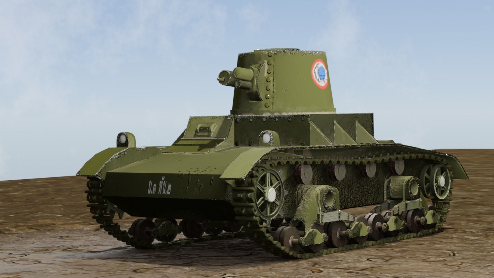 tank ww2 thai army free 3D model | CGTrader