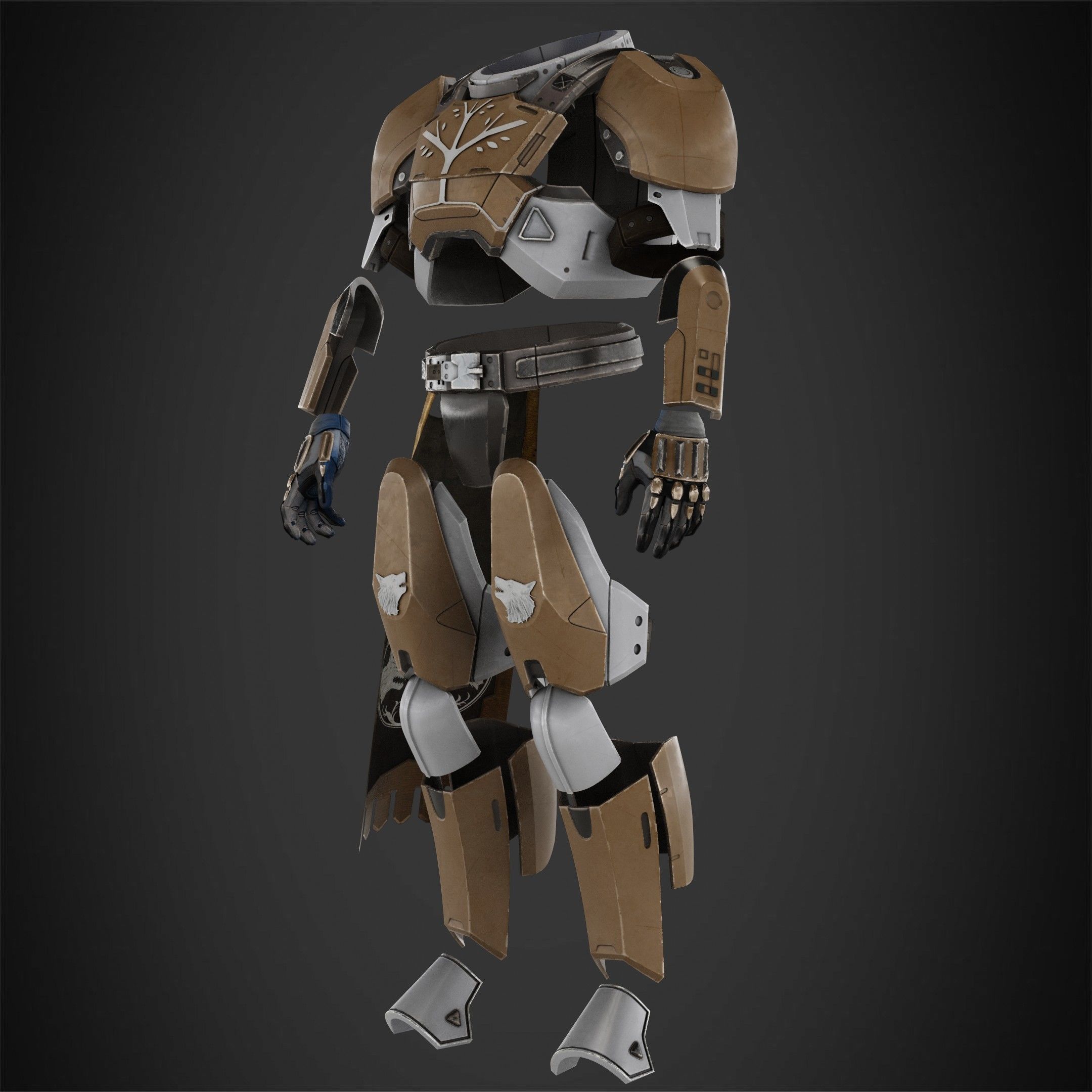 Destiny Titan Iron Regalia Armor for Cosplay 3D model 3D printable ...
