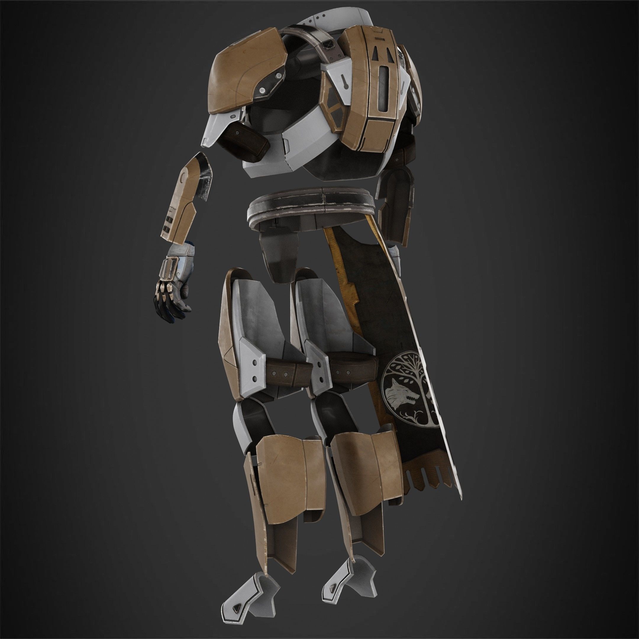 Destiny Titan Iron Regalia Armor for Cosplay 3D model 3D printable ...
