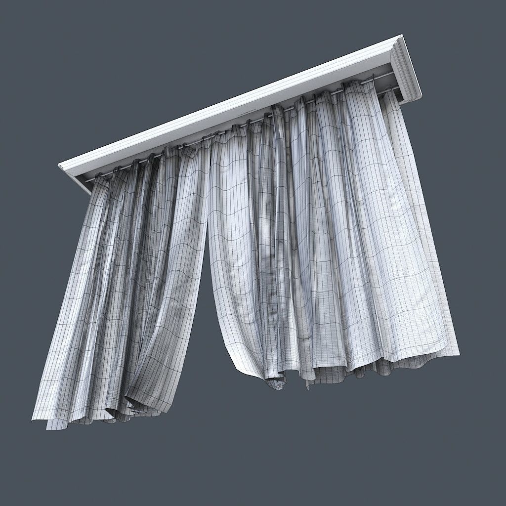 3D model Red Curtain VR / AR / low-poly | CGTrader