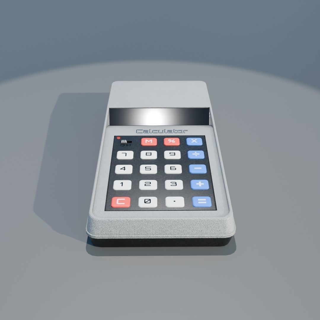 3D model Old Model Calculator VR / AR / low-poly | CGTrader