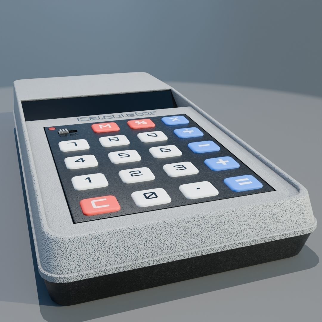 3D model Old Model Calculator VR / AR / low-poly | CGTrader