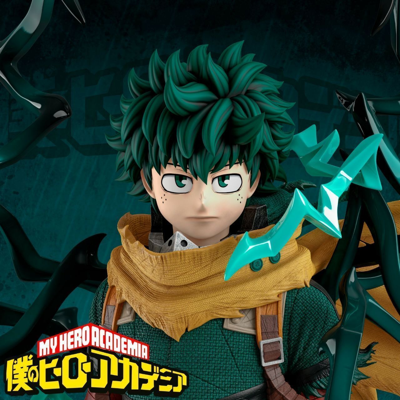 Dark Deku - STL File - 3D Model - Resin - 3D Printing - Midoriya 3D ...